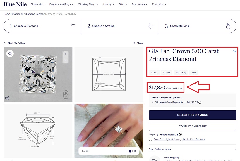 How Much Is a 5 Carat Diamond Worth in Dollars?